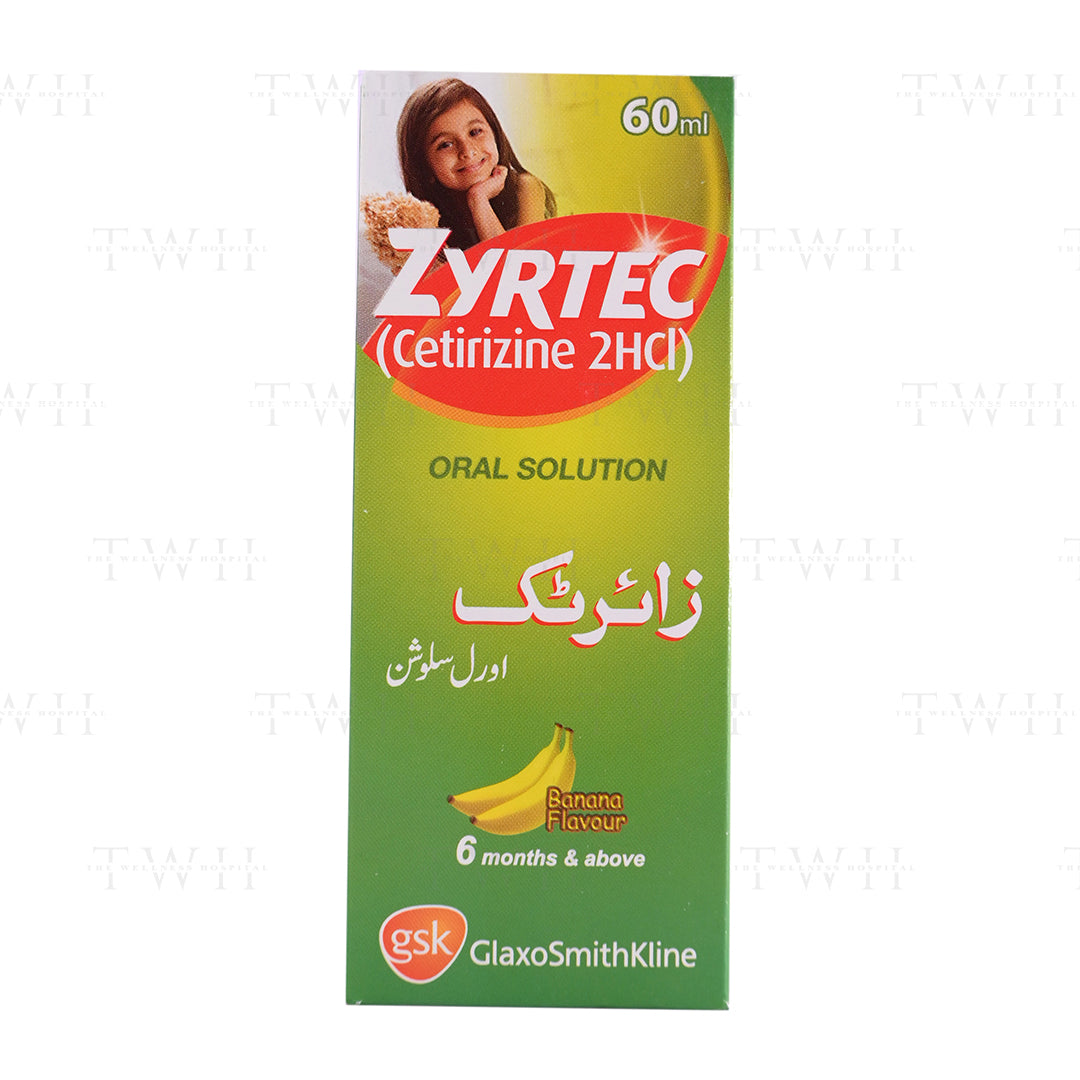 Zyrtec 60Ml Syrup 5mg/5ml – The Wellness Hospital